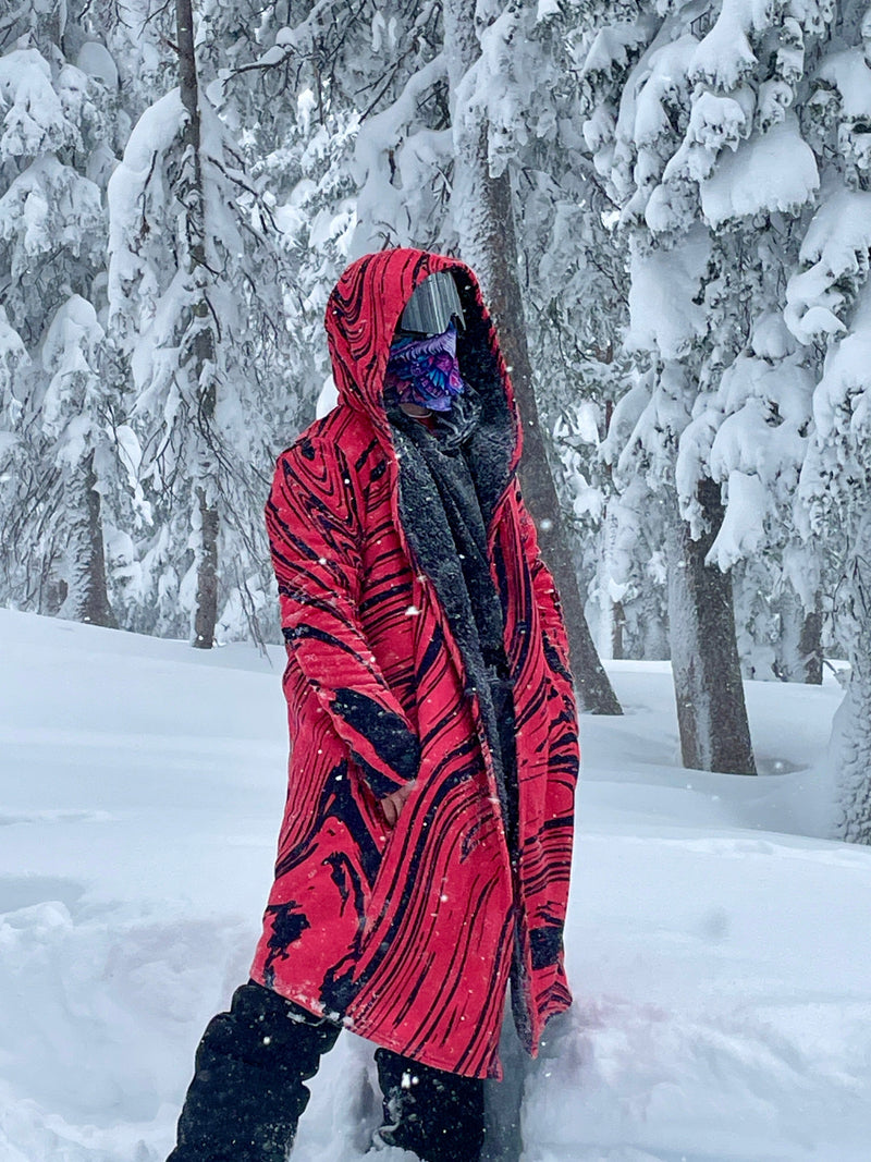 Red Retro Electro Dream Cloak - Electro Threads