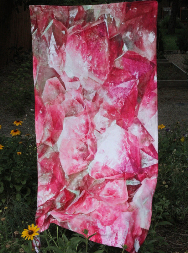 Rose Quartz Radiance Beach Throw - Electro Threads