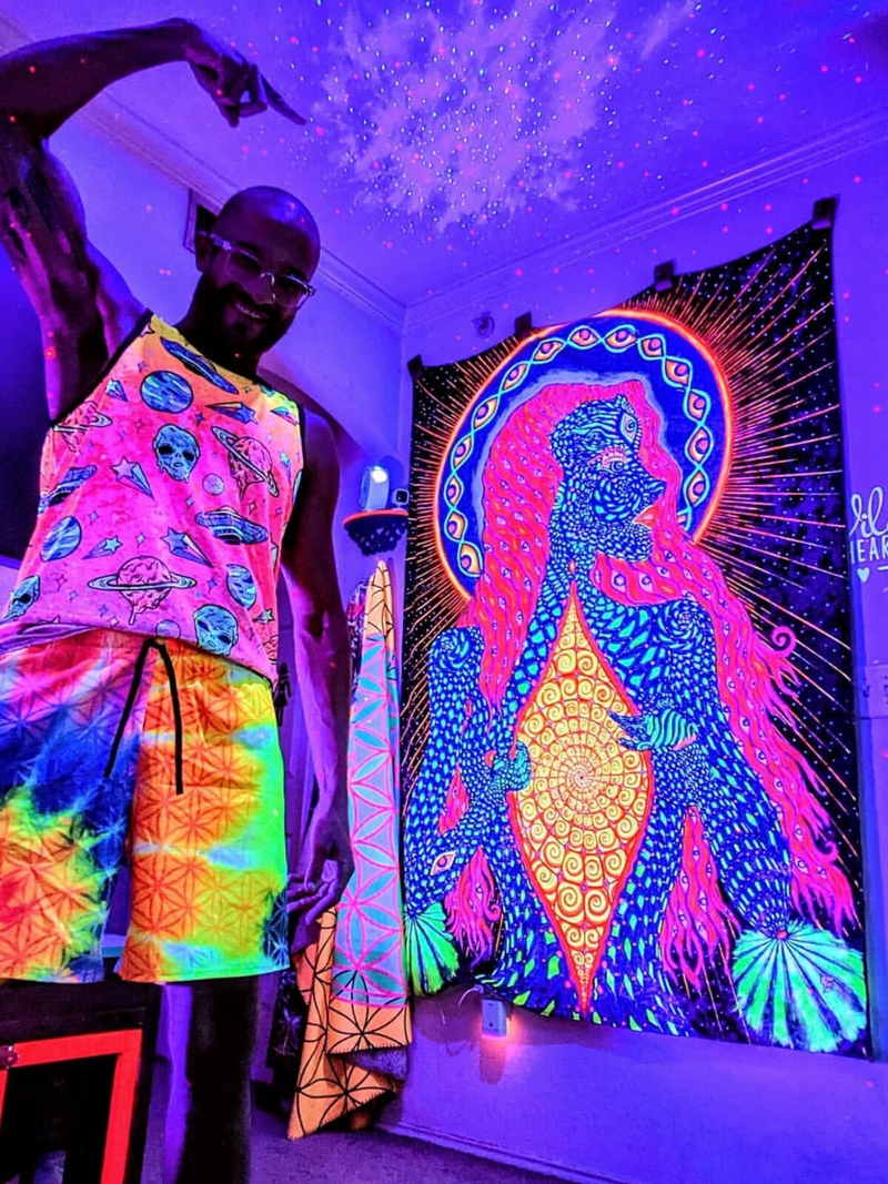 Neon Clothes - Blacklight Reactive Festival Clothing | ElectroThreads ...