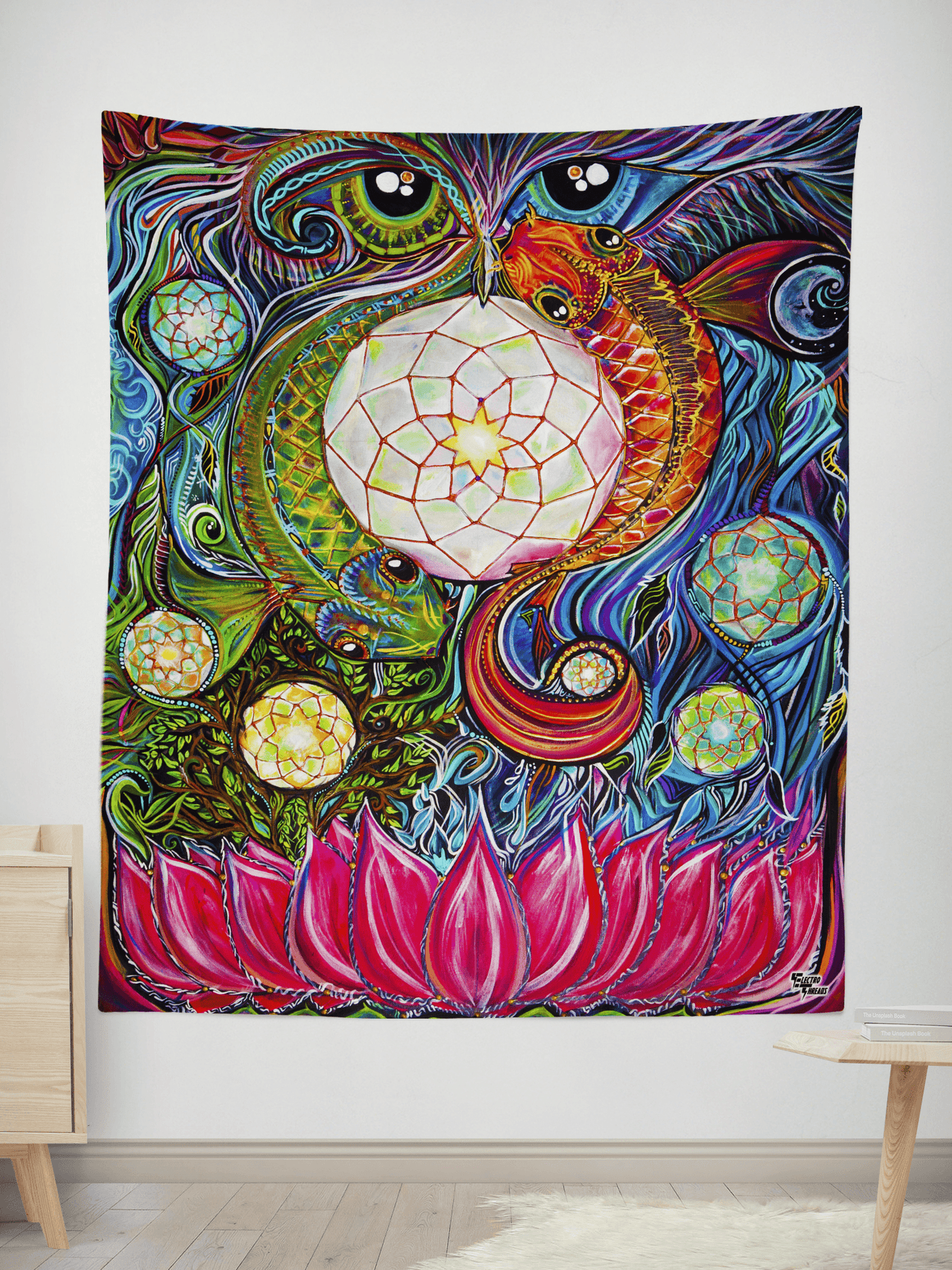 Trippy Tapestries: Vivid, Colorful & Unique | ElectroThreads - Electro ...