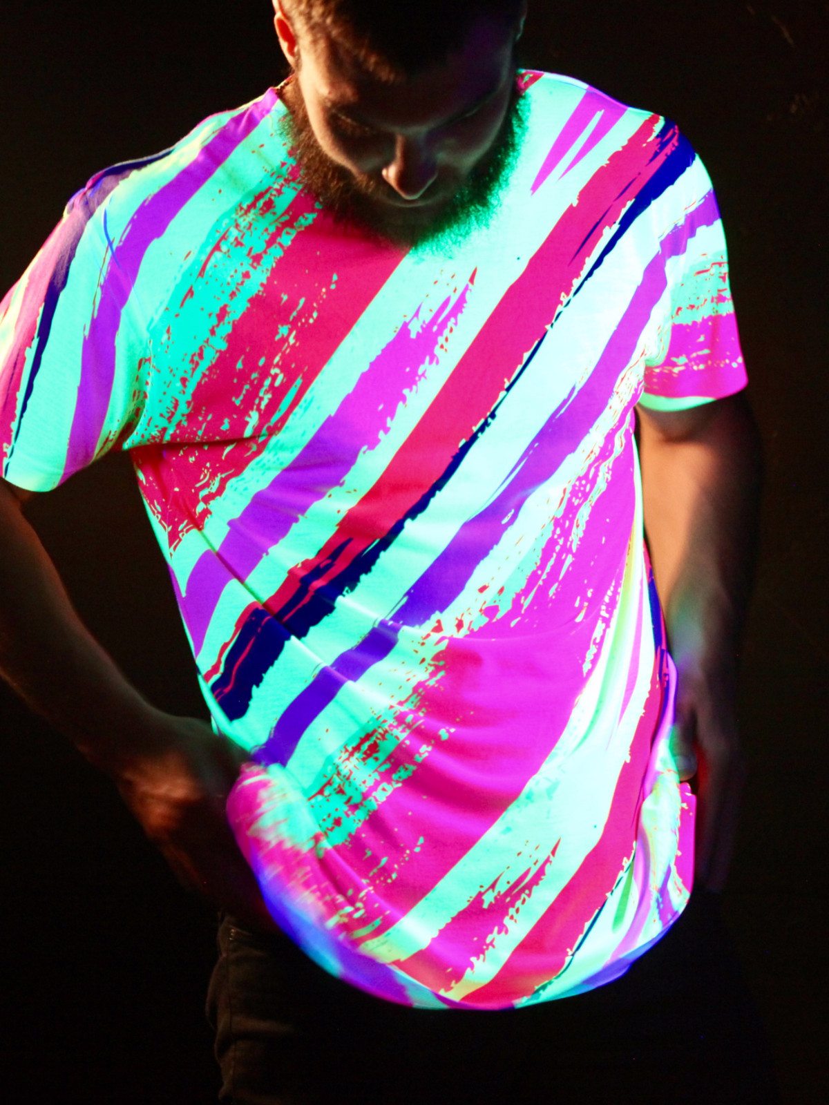 Neon Clothes - Blacklight Reactive Festival Clothing | ElectroThreads ...