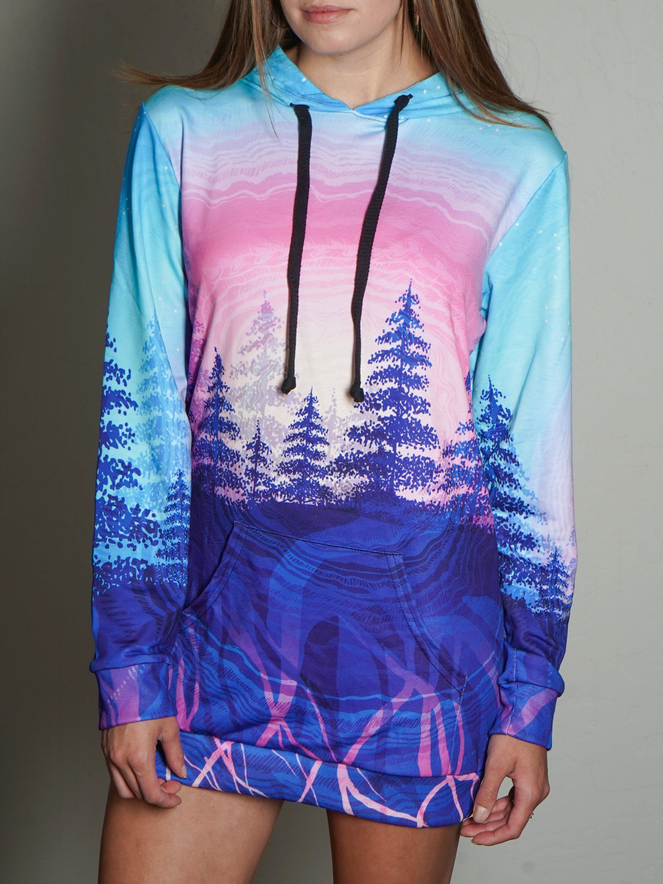 Women's Hooded Dresses: Bold, Comfy, Cute Hoodies | ElectroThreads ...